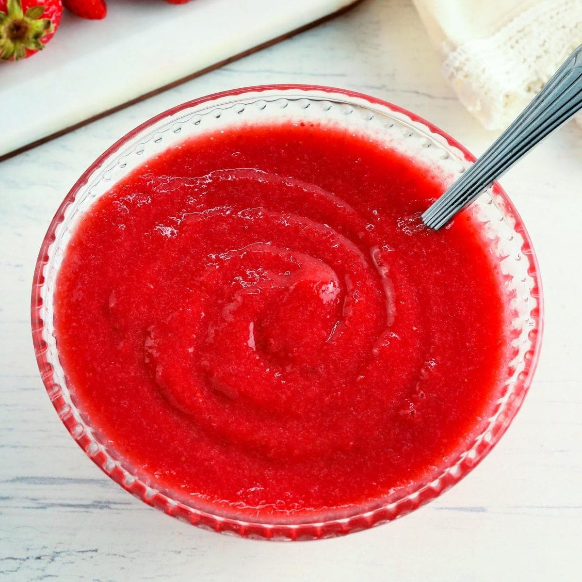 Strawberry Reduction Sauce - Mama Knows Gluten Free