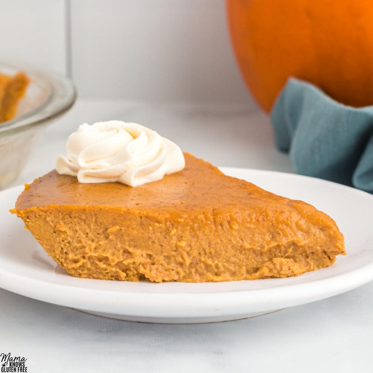 Crustless Pumpkin Pie - Mama Knows Gluten Free